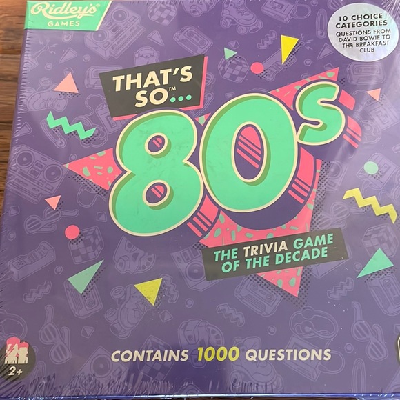 Games | Totally Rad Thats So 8s Trivia Game Brand New And In Shrink ...
